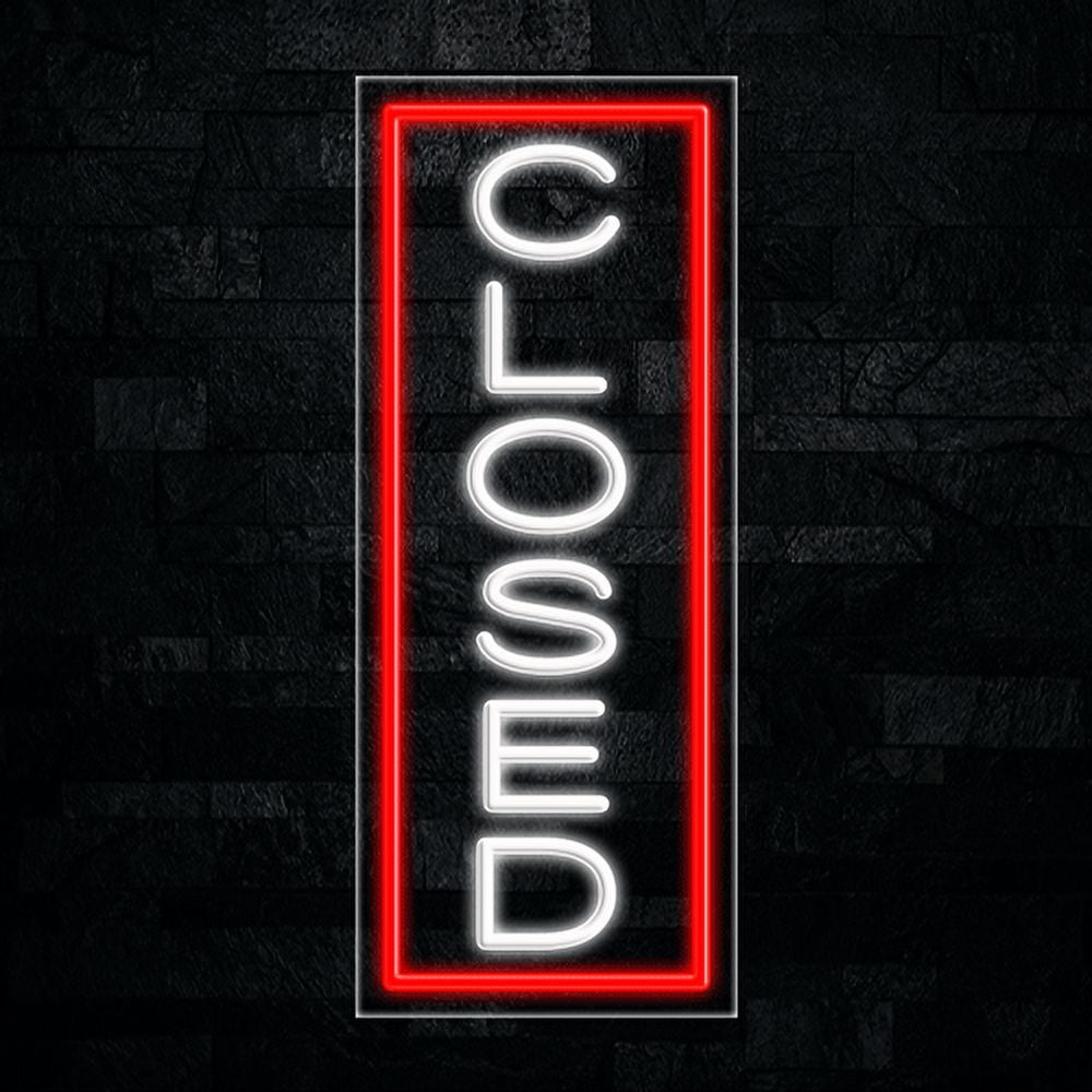 Closed-LED Neon Sign 12"L x 30"H #30979 - Walmart.com