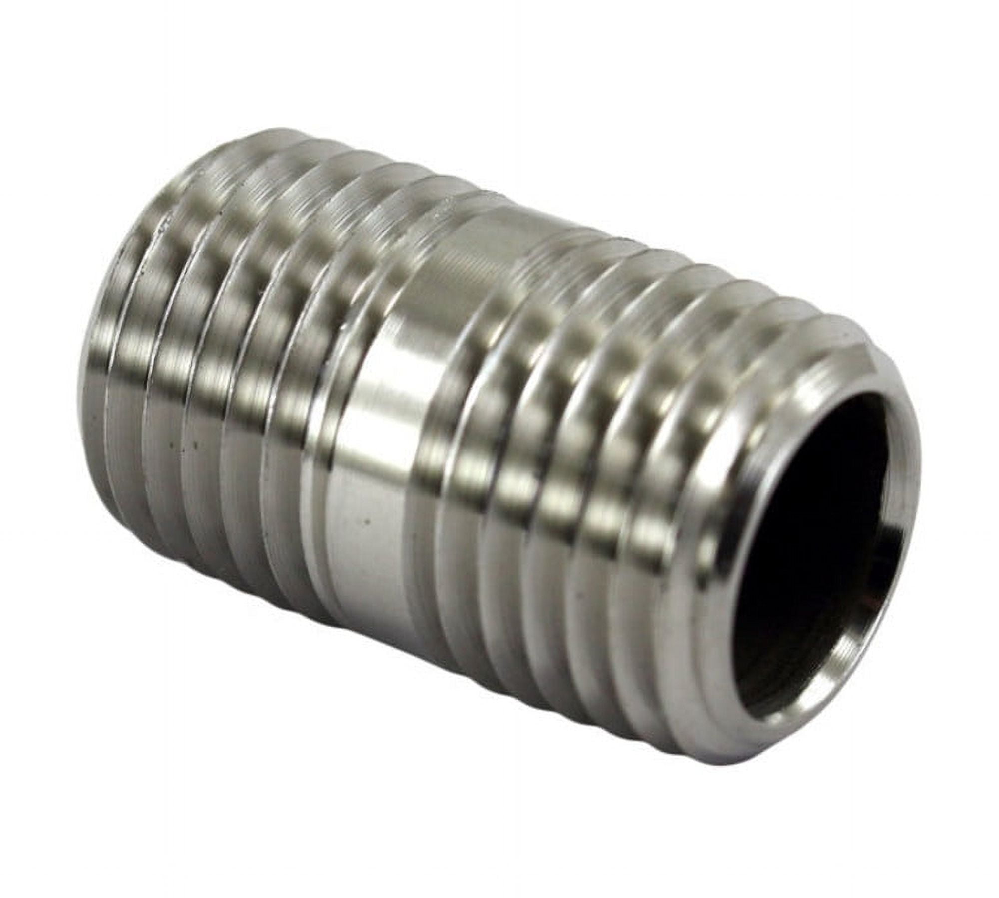 Closed Nipple 1/4" Male NPT 304 Stainless Steel Pipe Fitting .25", 10 ...