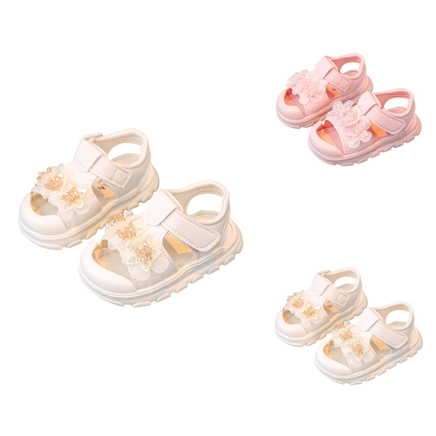 Closed Toe Heels Sandals, Toddler Girls Wedding Party Shoes with ...