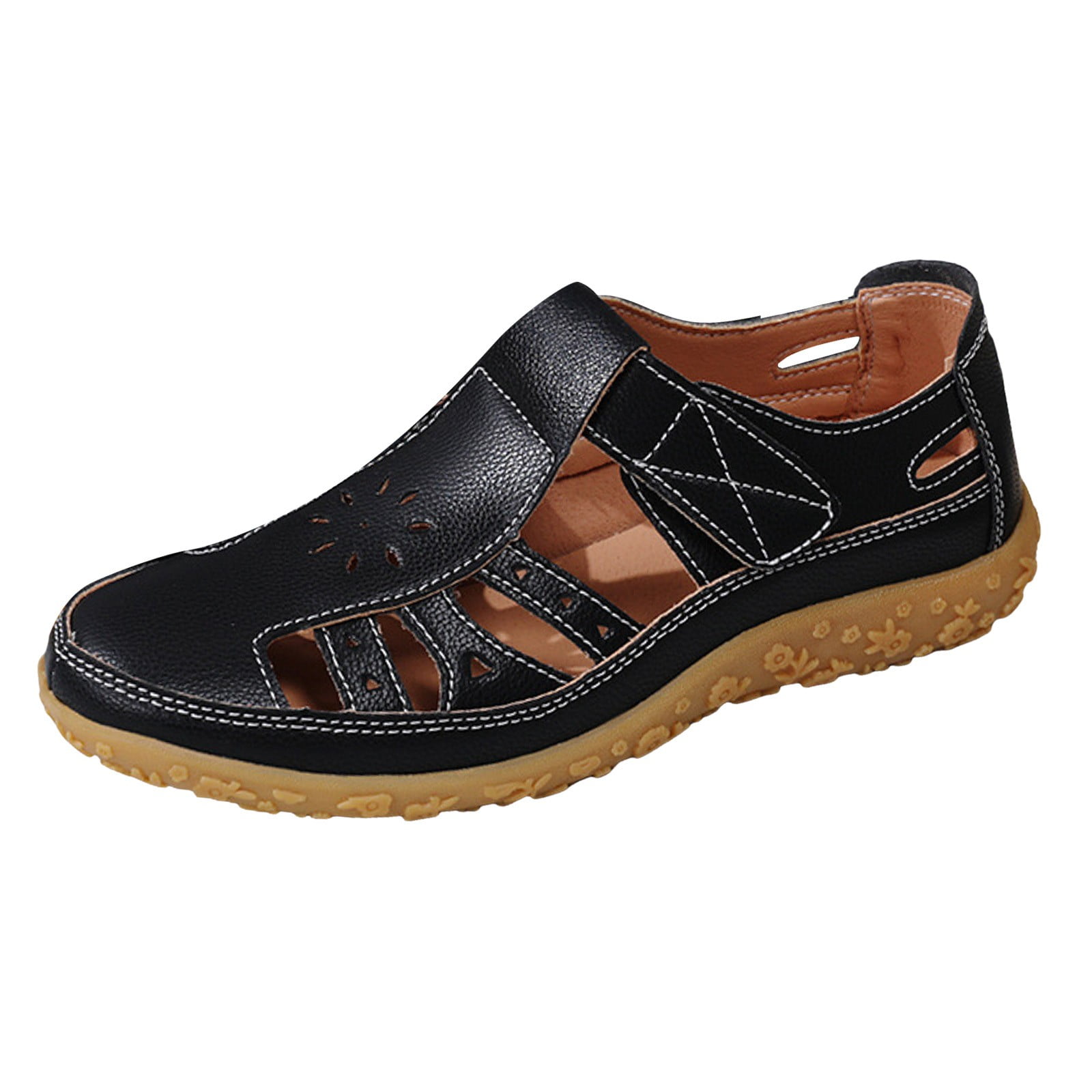 Closed Toe Mary Jane Sandals Women Summer Casual Leather Orthopedic ...