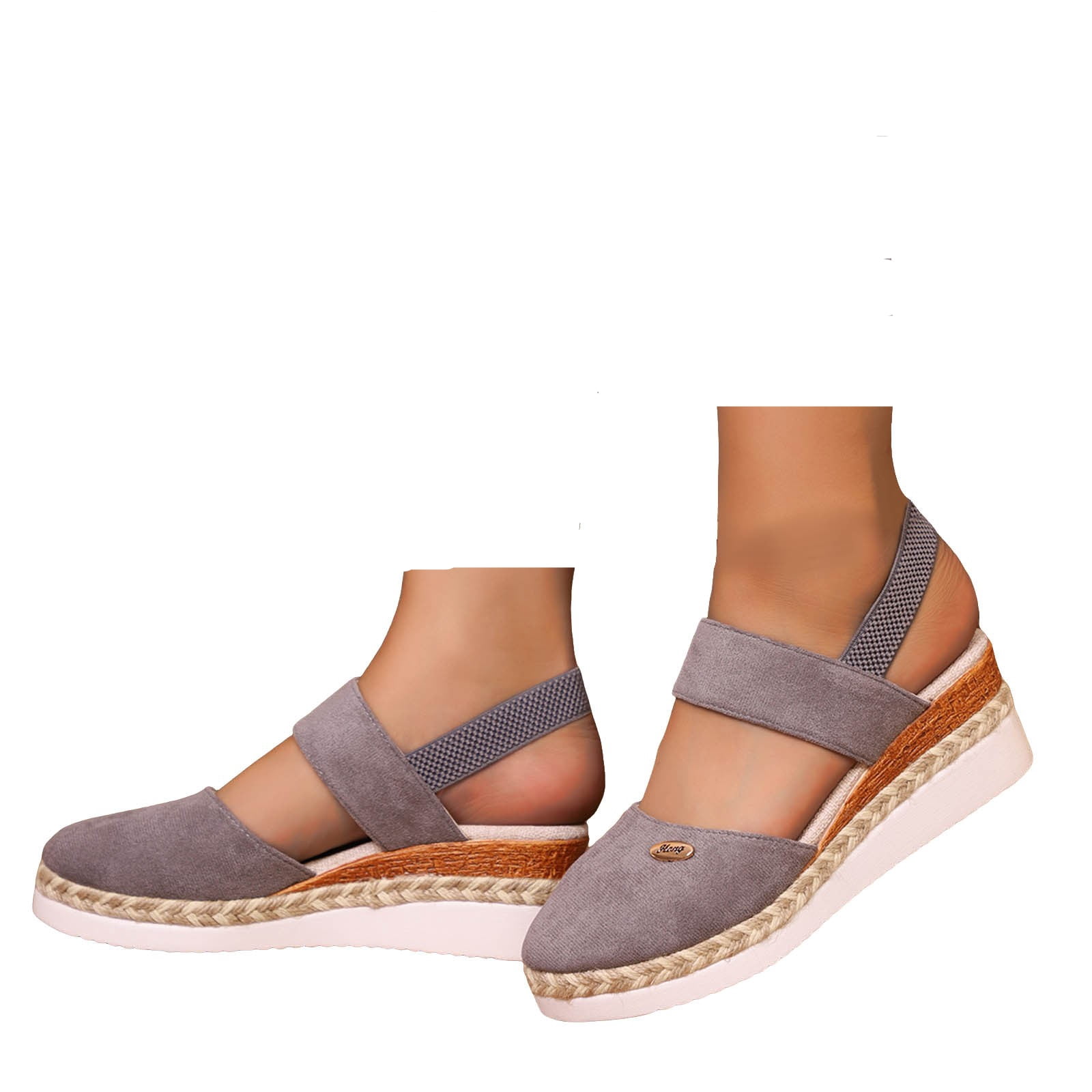 Closed Toe Sandals Women Platform Wedge Sandals for Women 2025 Dressy ...