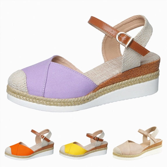 Closed Toe Sandals for Women 2026 Comfortable Espadrilles with ...