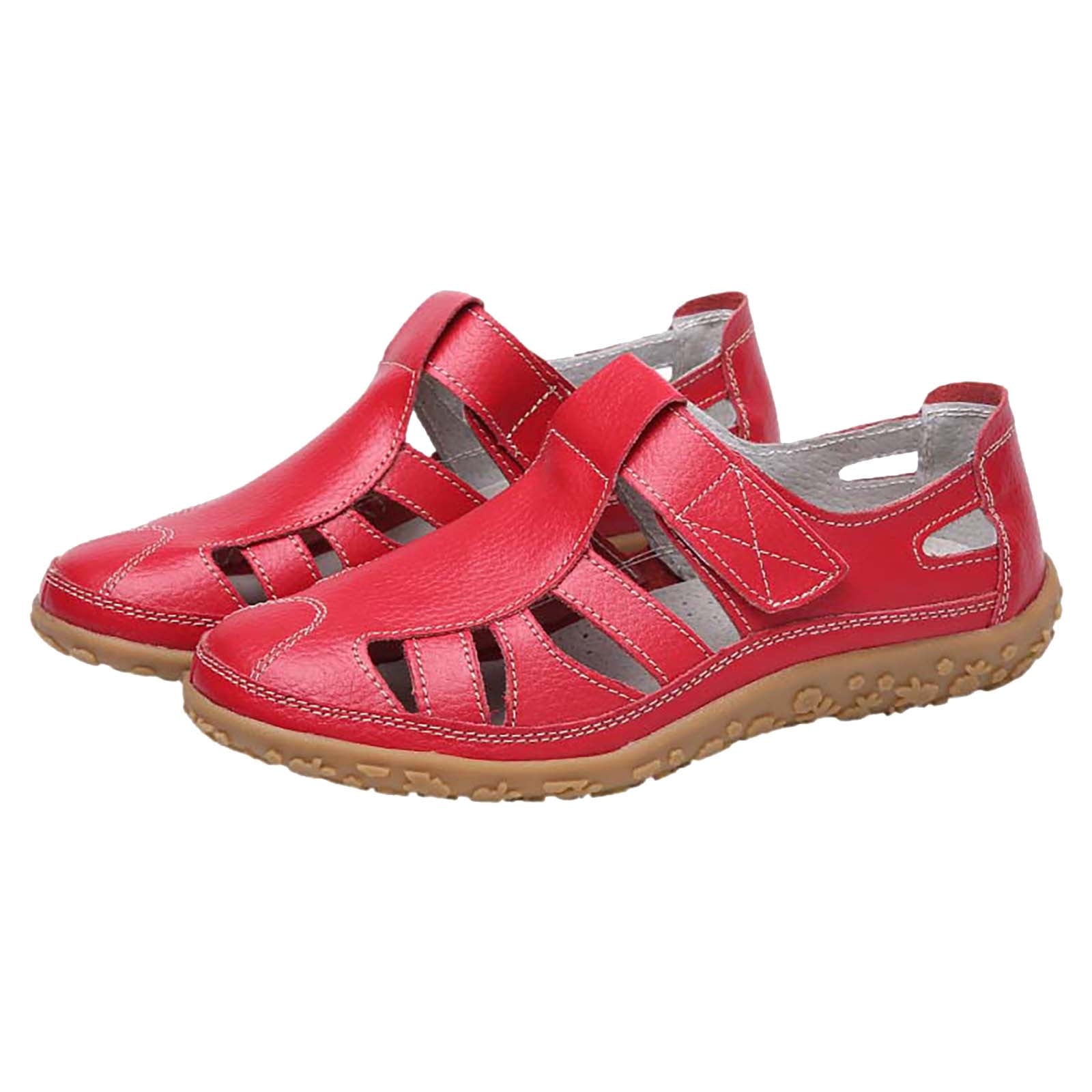 Closed Toe Sandals for Women Casual Summer 2023 Hollow Out Vintage ...