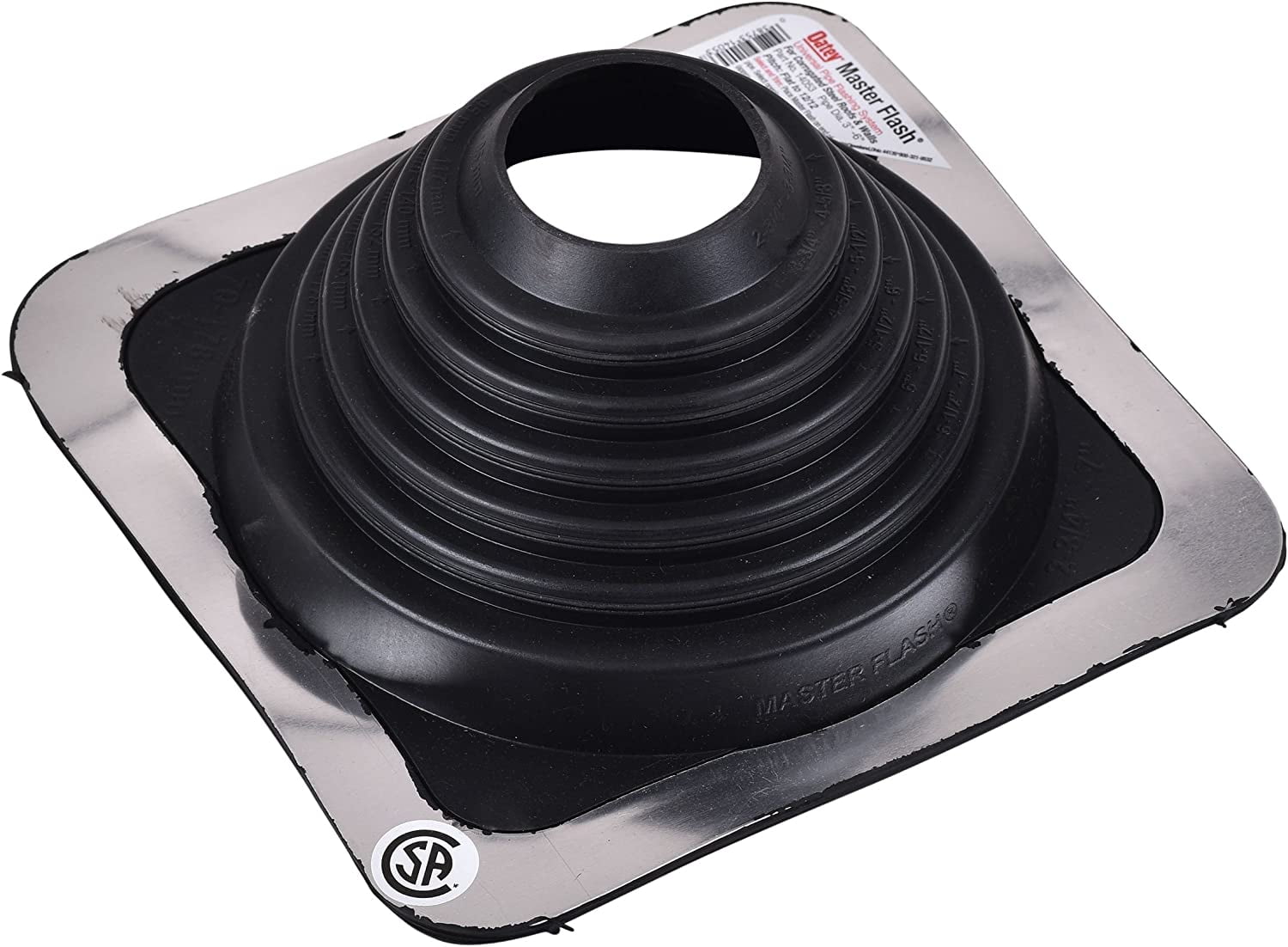 Closed to 2-3/4 in. to 7 in. Master Flash 10 in. x 10 in. Base Roof ...