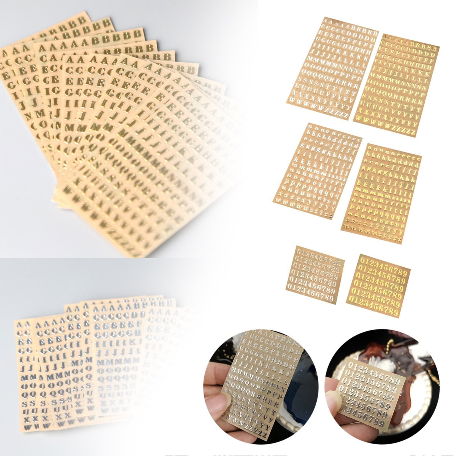 Closeout Deals! Dorm Decor Eguiwyn 5Pcs Mini Letter Numbers Metal ...