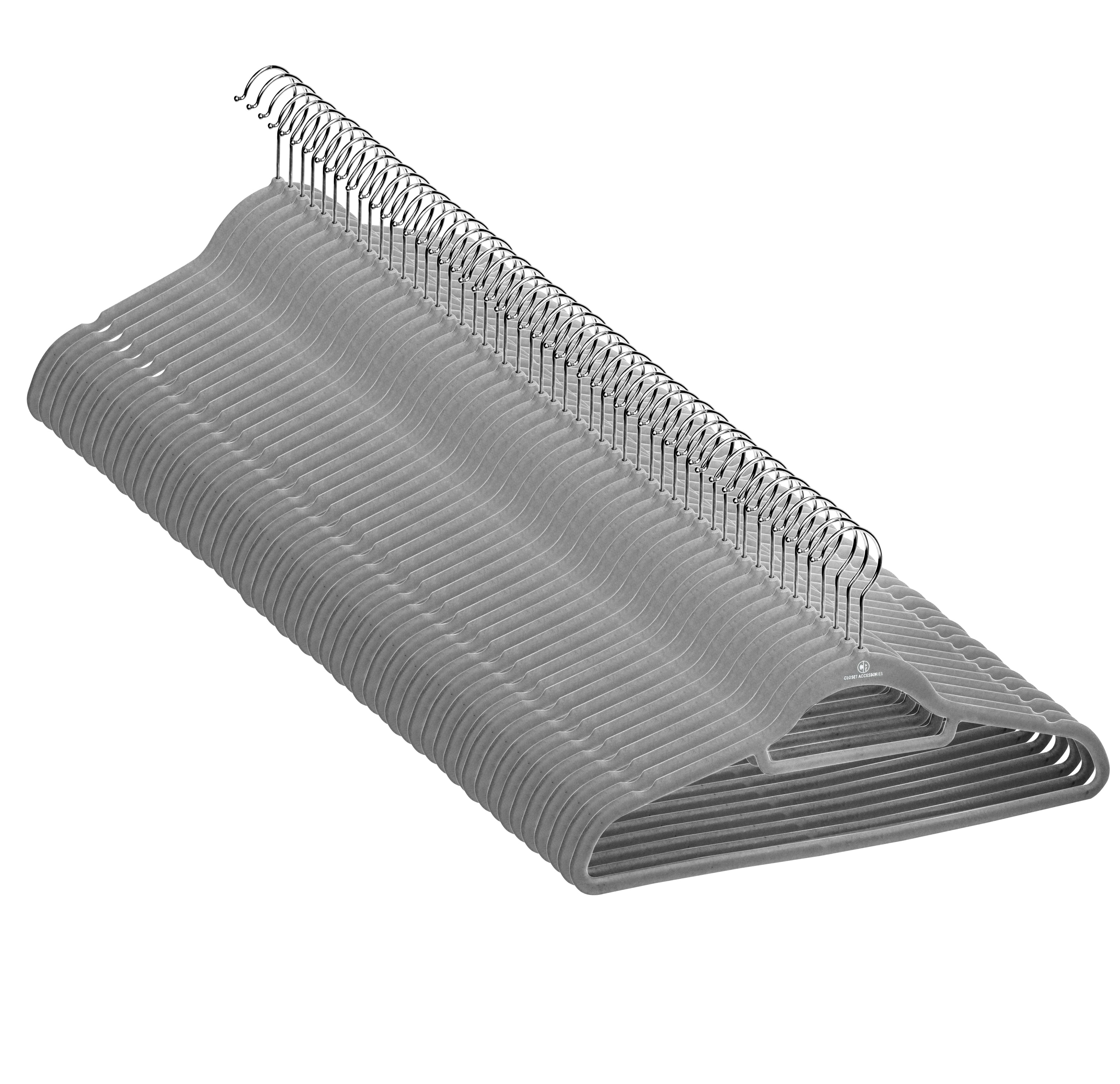 Closet Accessories 50 Pack Velvet Hangers Study Heavy Duty Hangers ...