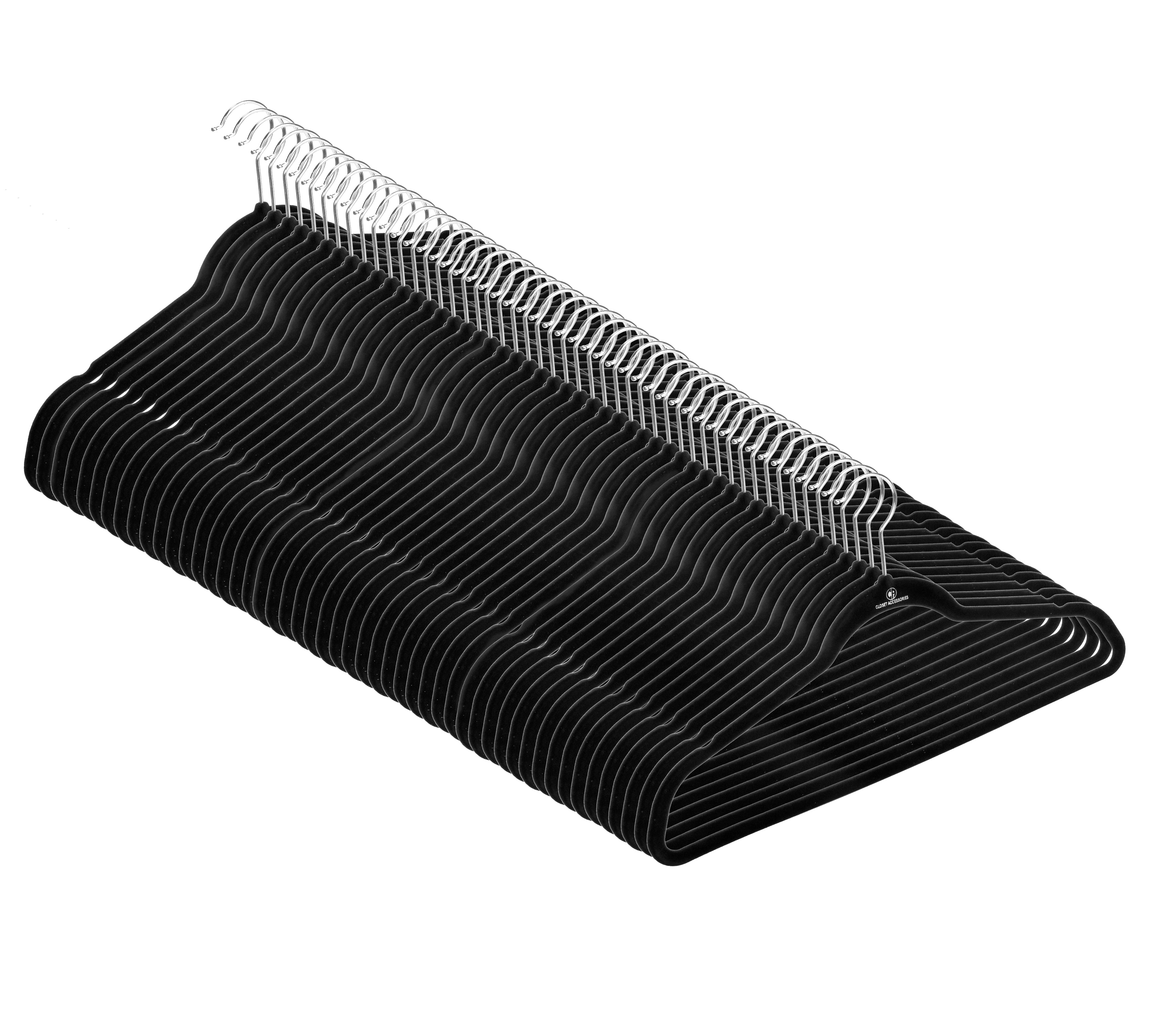 Closet Accessories Velvet Hangers, 50 Pack, Sturdy Heavy Duty Hangers ...