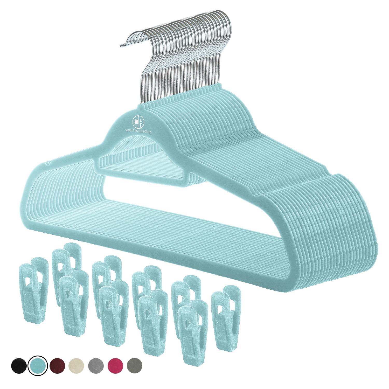 Closet Accessories, Velvet Hangers, Non-Slip Ultra Slim Space Saving ...