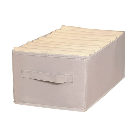 Closet Clothes Organizer with Handle, Closet Shelf Fabric Storage Box ...