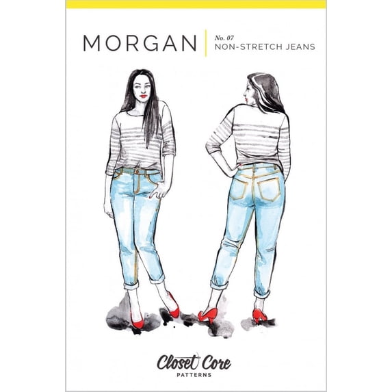 Closet Core Patterns Sewing Pattern Morgan Jeans Women 0-20 Trousers ...