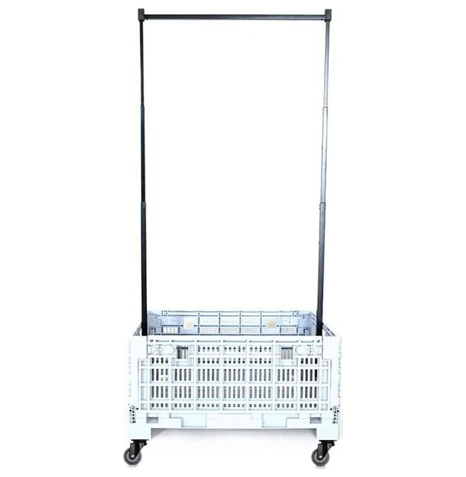 Closet Crate w/Wheels- Collapsible Garment Rack System for Closets, RV ...