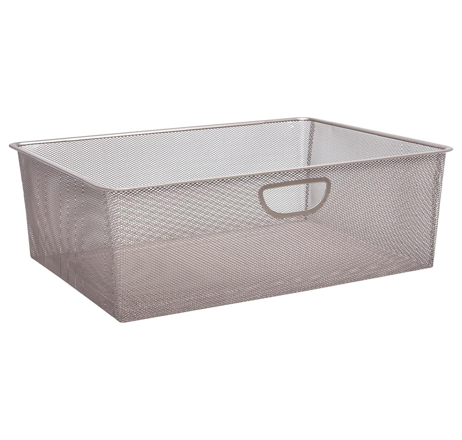 Closet Culture Wire Mesh Basket, Closet Pull Out Basket for Closet ...