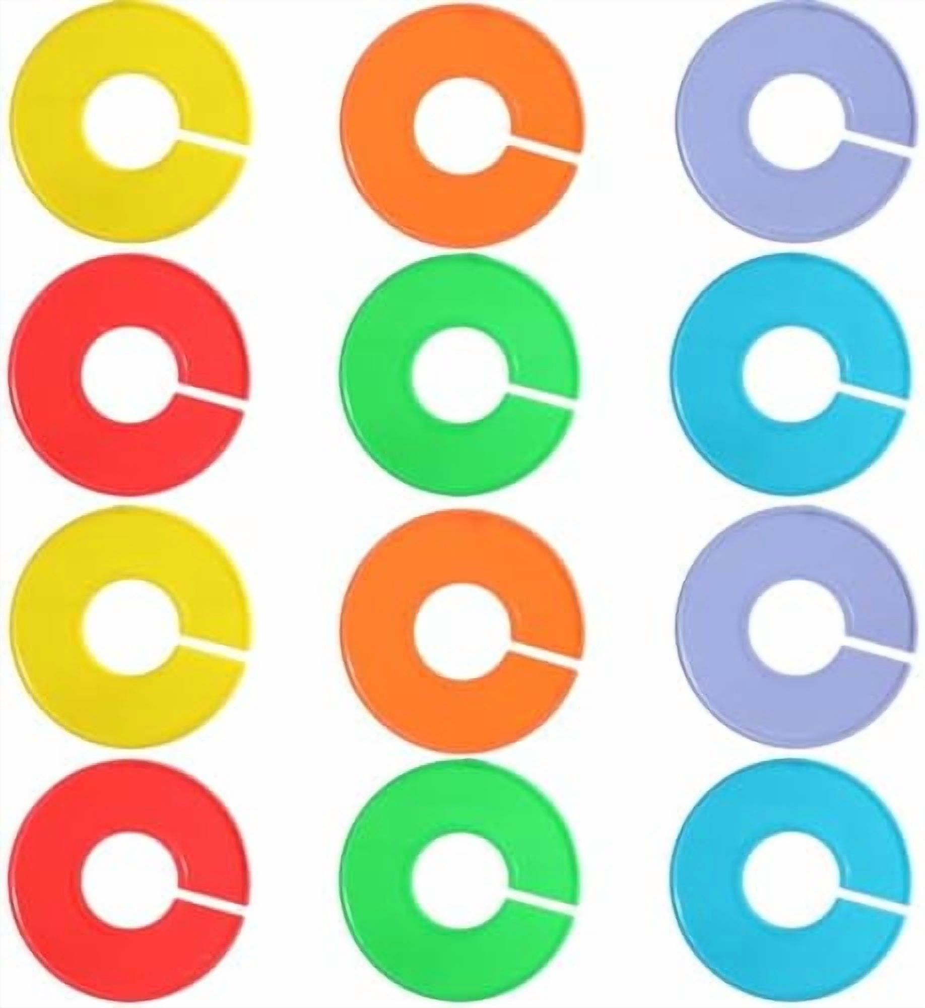 Closet Dividers for Hanging Clothes 12Pcs Clothing Rack Size Dividers ...