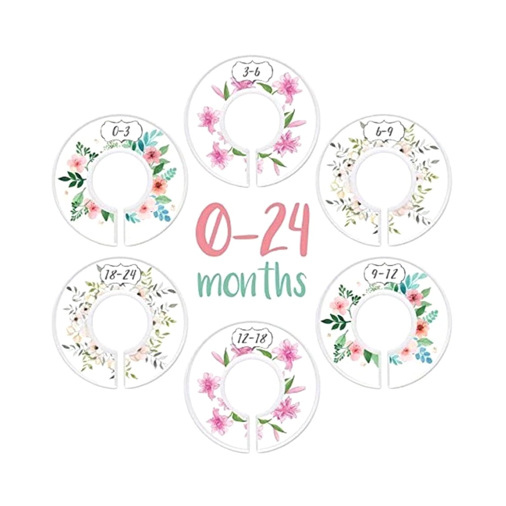 Closet Dividers for Hanging Clothes - (Floral and Animal) Baby Closet ...