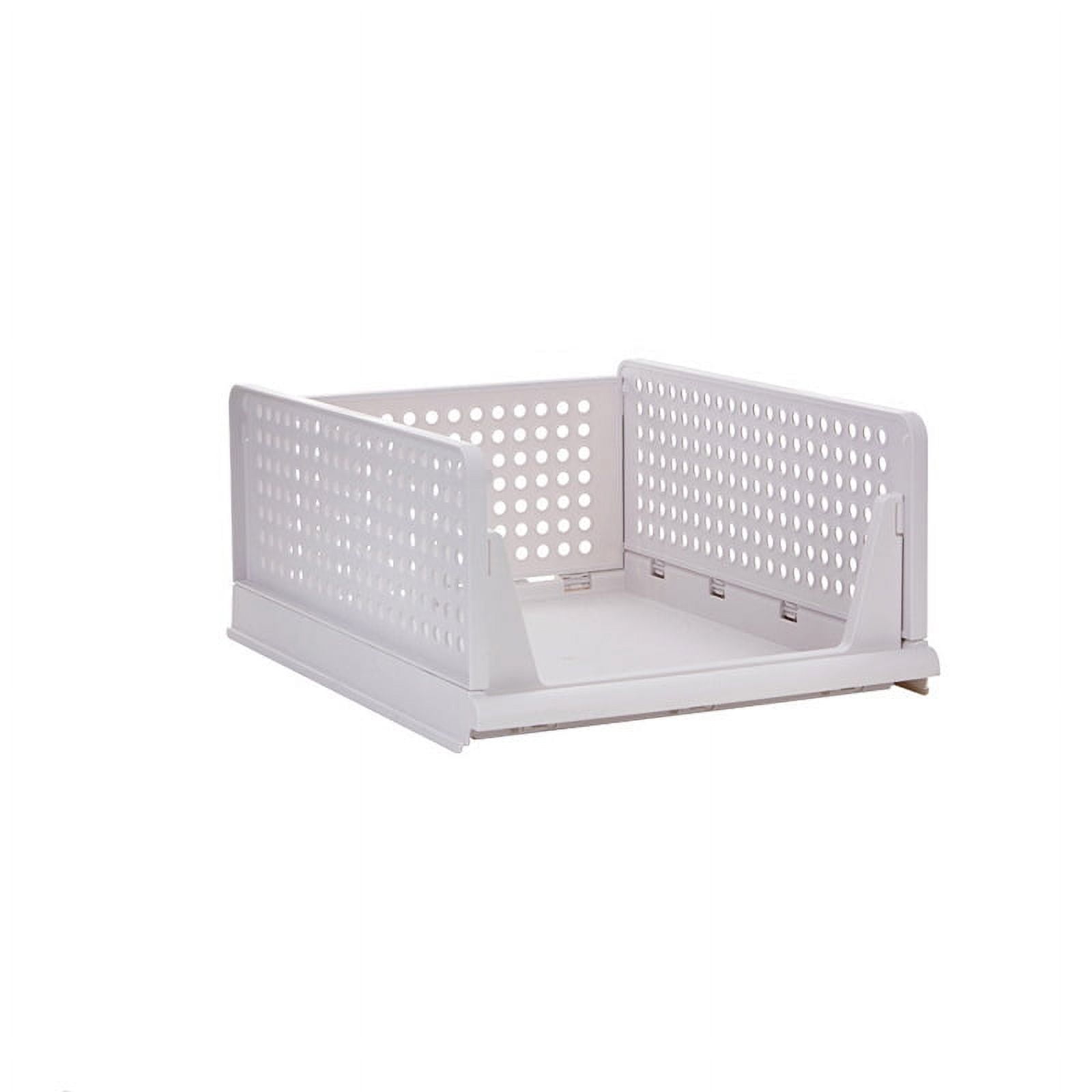 Stackable Storage Basket, Foldable Closet Organizers, Storage Box ...