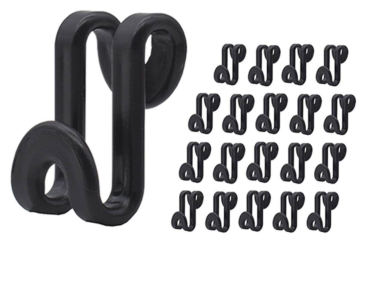 Closet Hanger Connector Hooks 60 Pack, Compatible with Velvet Wooden ...