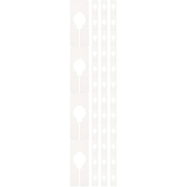 Closet Hanger Dividers Clothes Organizers Wardrobe 40 Pcs Plastic ...