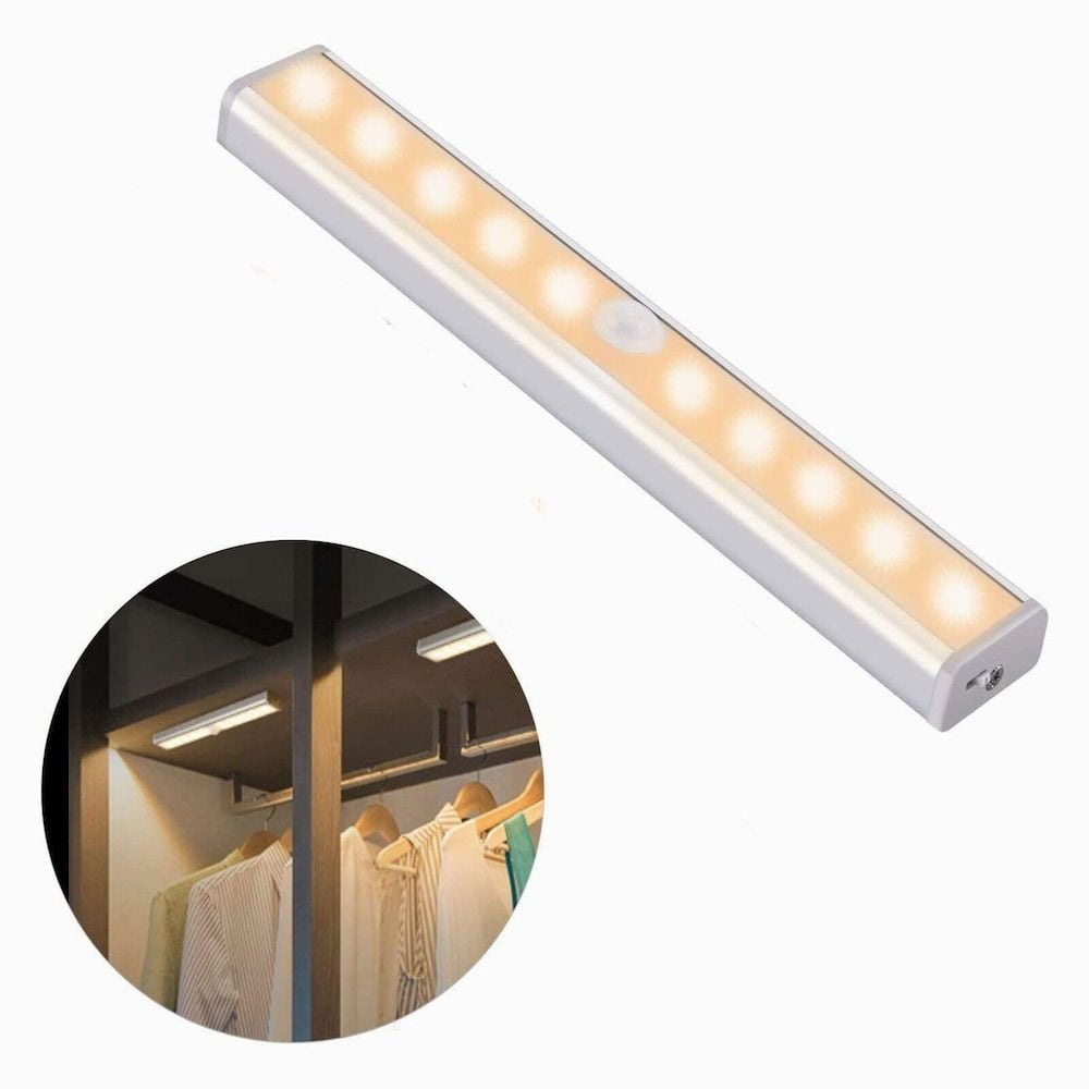 Closet LED Light Kitchen Counter Night Lamp Wireless Motion Under ...