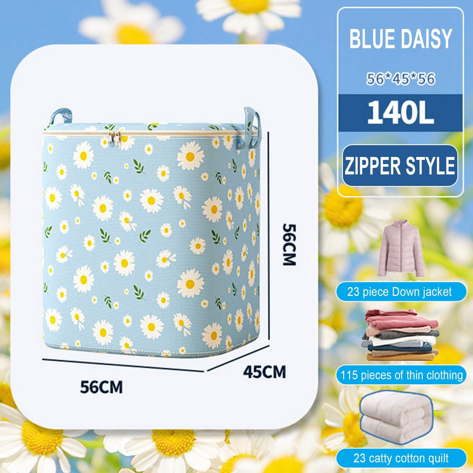 Closet Laundry Storage Box, Bedroom Clothes Organizer, 24x16x12 Inches ...