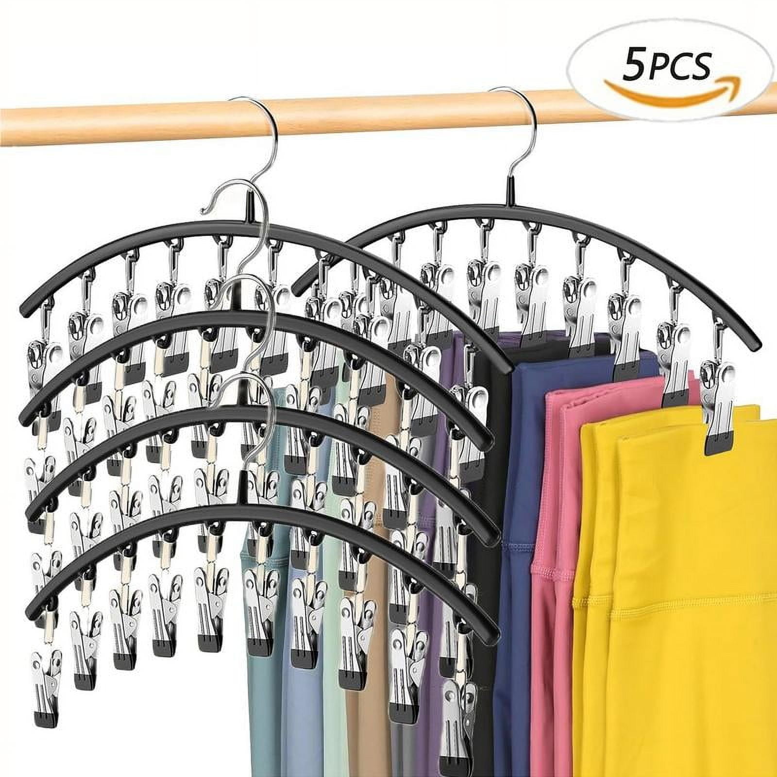 Closet Leggings Storage Rack, Metal Yoga Pants Hangers 1/2/3/4/5 Pack ...