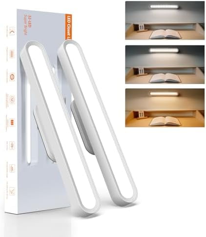 Closet Lights Battery Operated(2 Pack), 2600mAh, 160LM Rechargeable ...