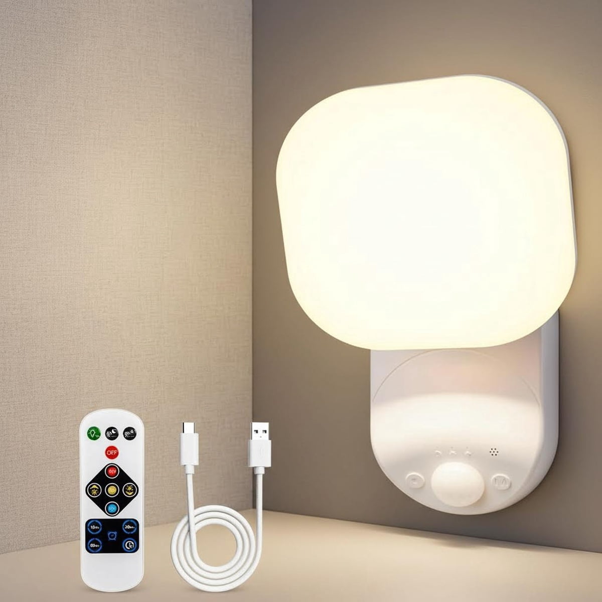 Closet Lights Battery Operated, Rechargeable Wall Lights, Motion Sensor ...