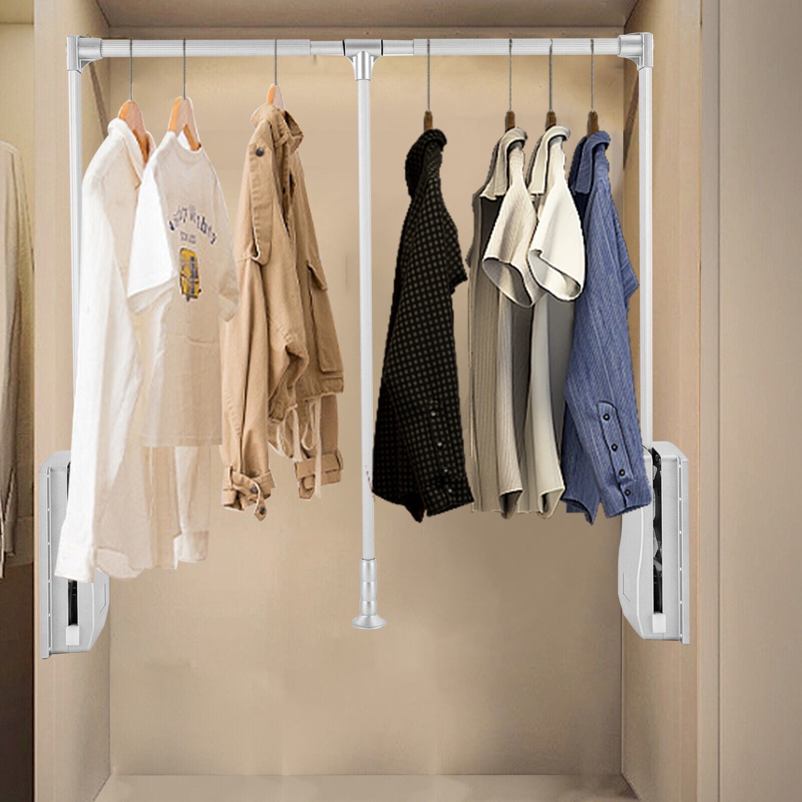 Closet Mounted Storage&Organization Systems Adjustable Pull-Down ...
