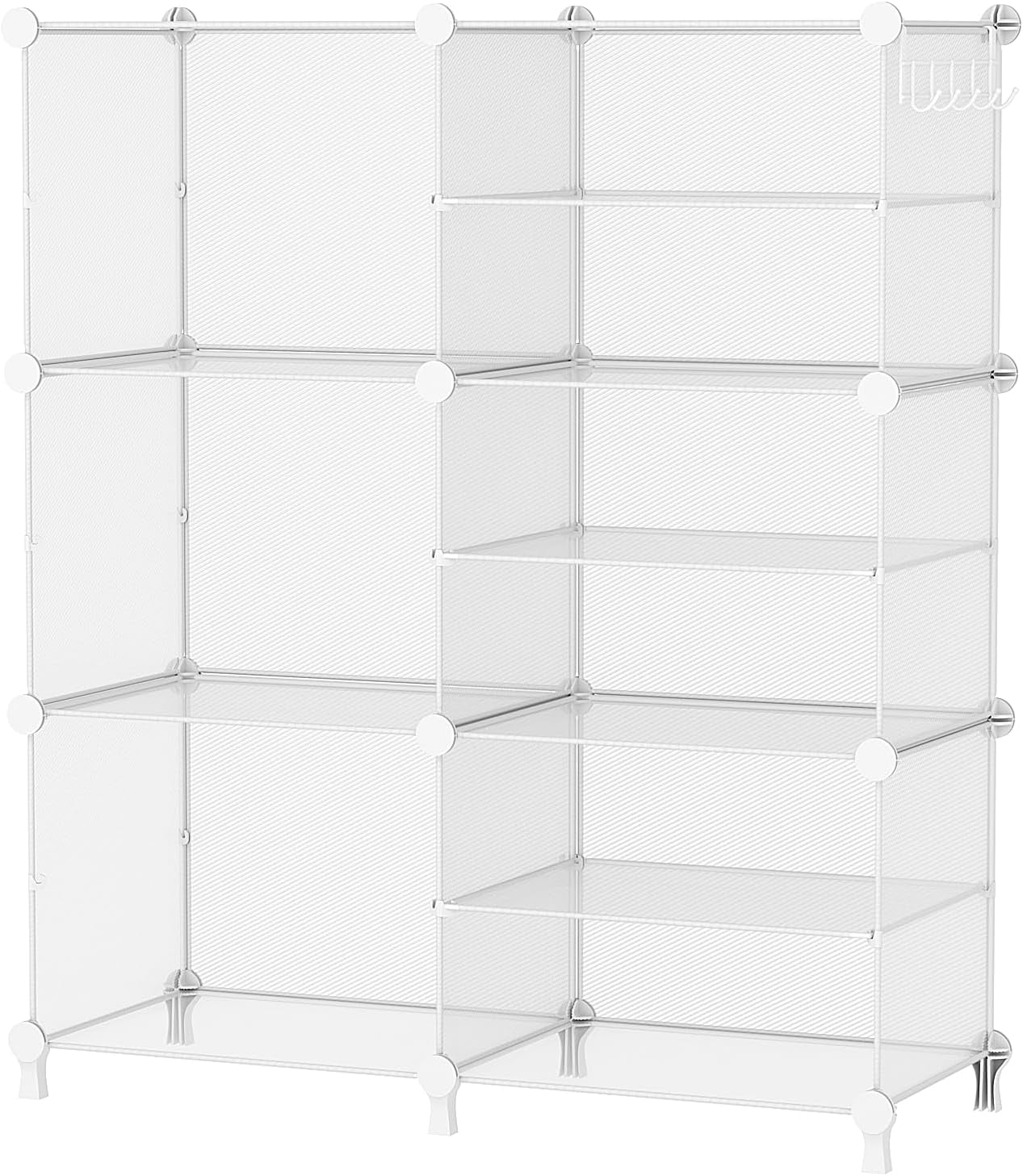Closet Organizer 6 Cube Storage Shelves Portable Closet Clothes ...