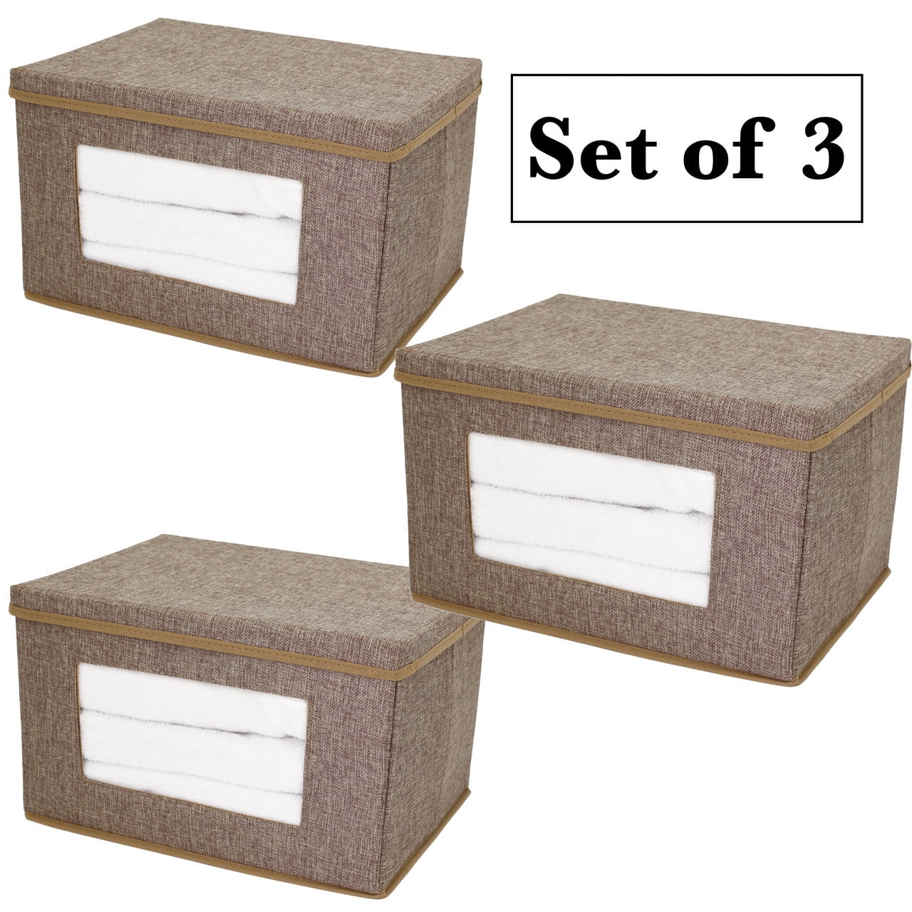 Paylak Closet Organizer Box Set for Clothing, Sweaters, Shoes, Linens ...