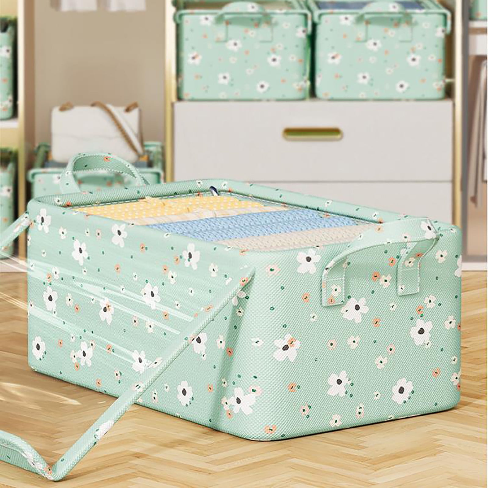 Closet Organizer Box, Multifunctional & Foldable Closet Storage Basket ...