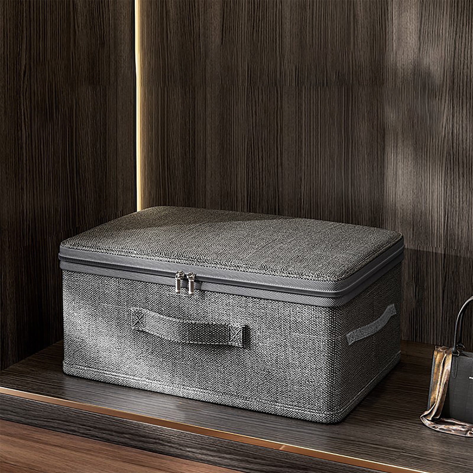 Closet Organizer,Lidded Cationic Folding Storage Box,For Bedroom ...