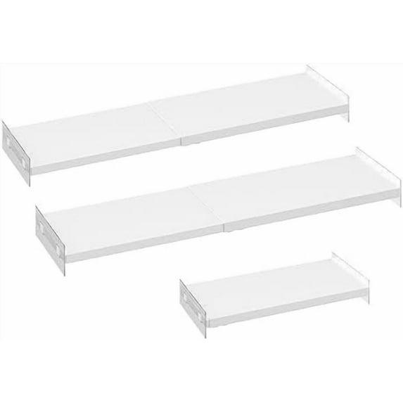 Closet Organizer Shelves Expandable Cabinet Tension Shelving Rack Heavy ...