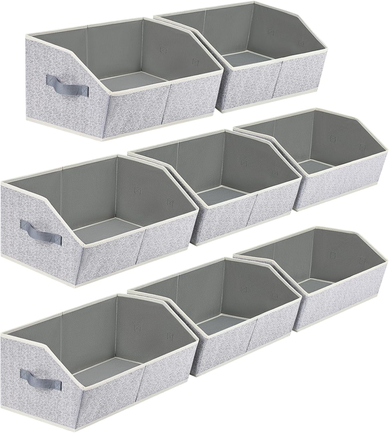Closet Organizers Bins 6 Packs - Large Closet Shelf Organizer with ...