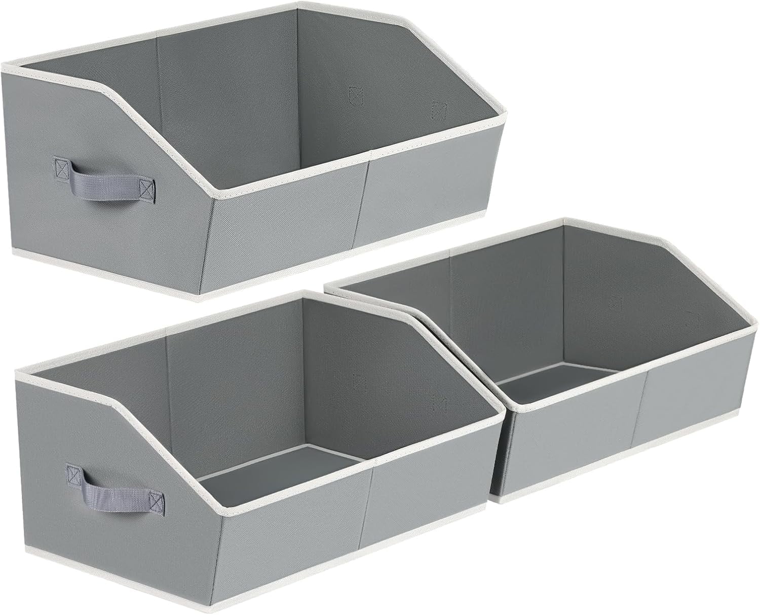 Closet Organizers Bins 6 Packs - Large Closet Shelf Organizer with ...