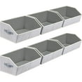 Closet Organizers Bins 6 Packs - Large Shelf Organizer with Handles ...