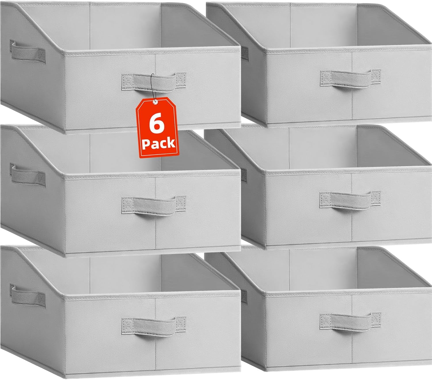 Closet Organizers Bins 8 Pack - Large Closet Shelf Organizer with ...