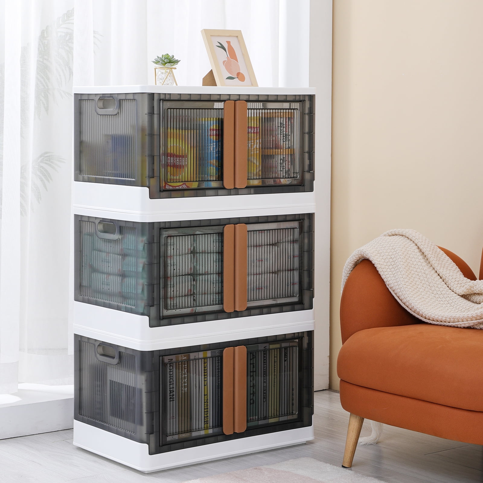 Closet Organizers And Storage 3 Pack Storage Bins With Lids 8 4 Gal