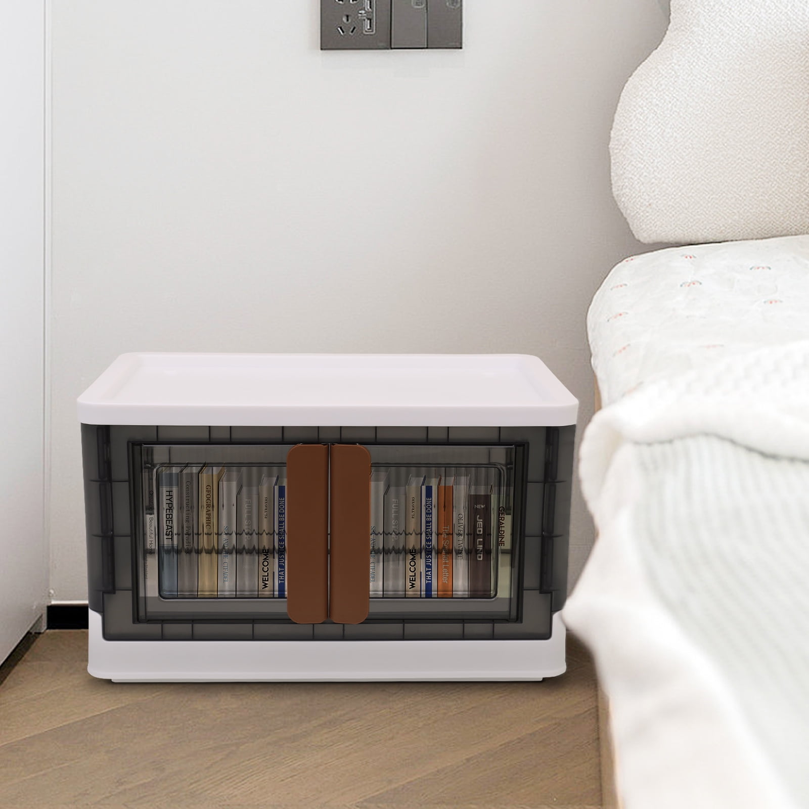 Closet Organizers and Storage 34QT Storage Bins with Lids, Folding ...