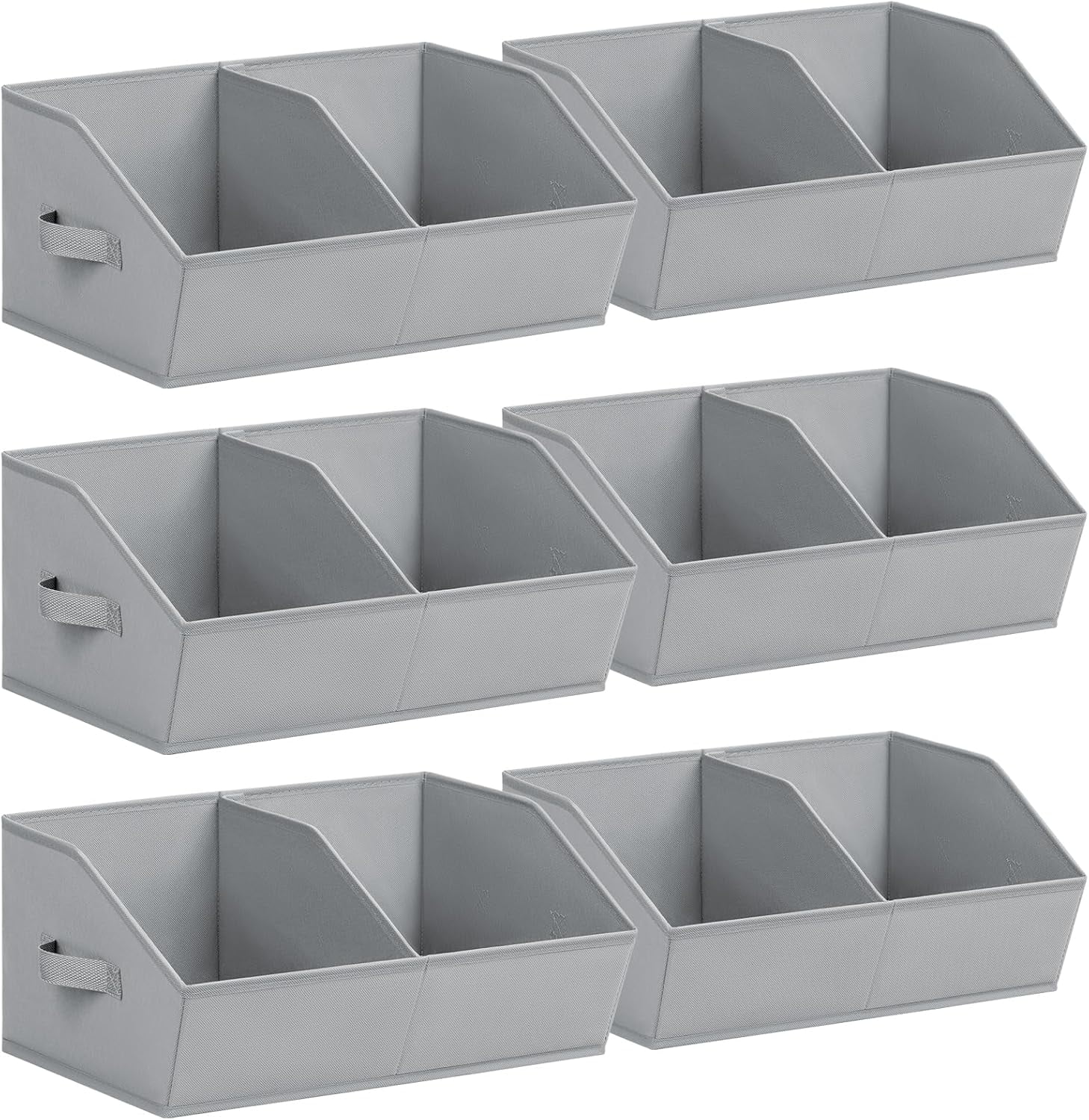 Closet Organizers and Storage Bins - 6 Pack Collapsible Divided ...