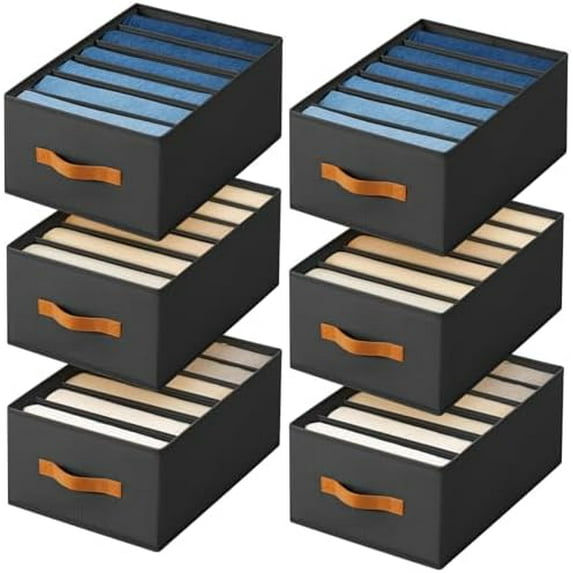 Closet Organizers and Storage - Fabric Clothes Organizer with Handles ...