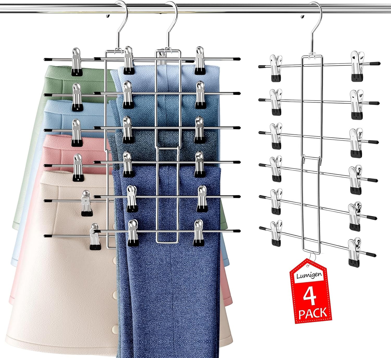 Closet Organizers and Storage-Hanging Closet Organizer-6 Tier-Skirt ...