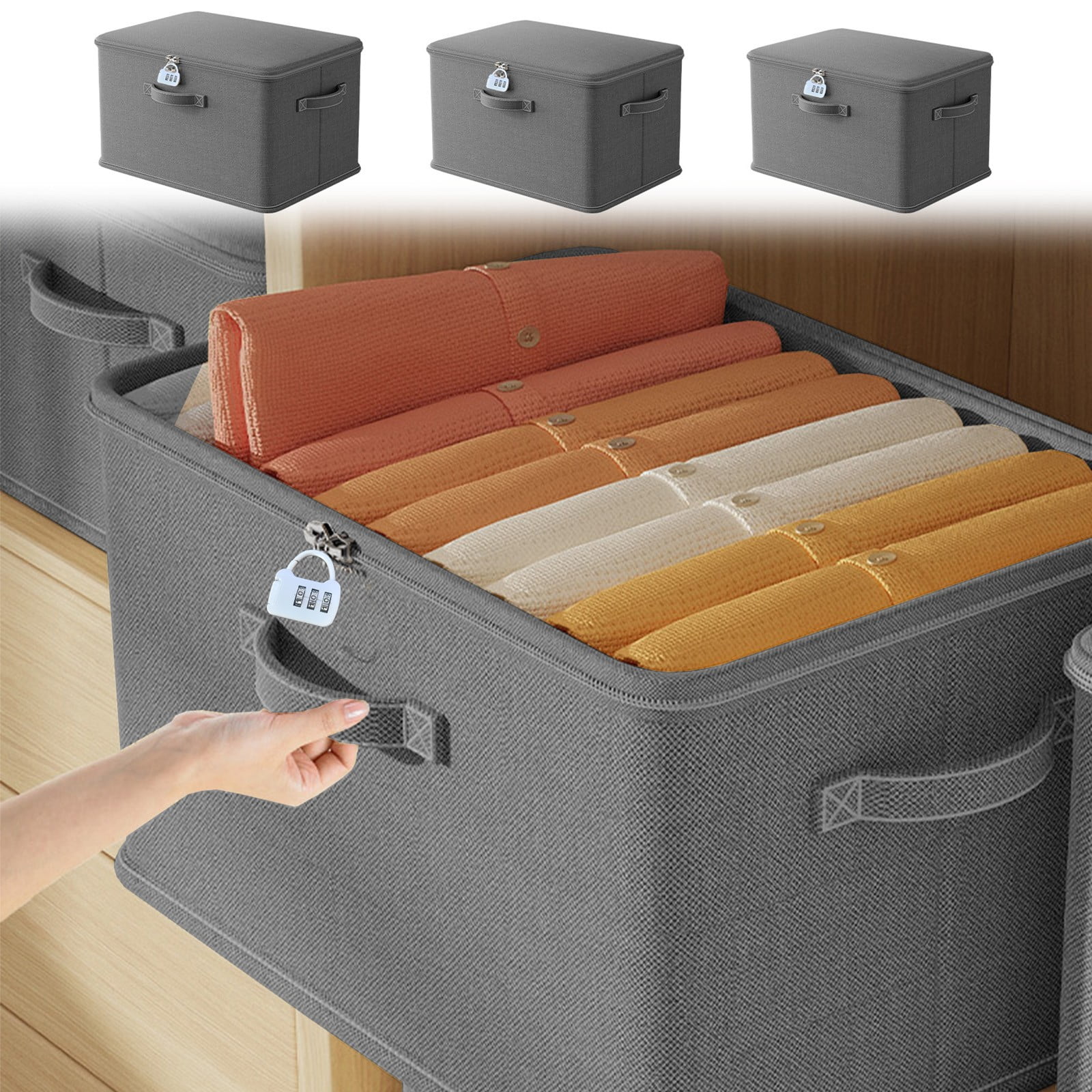 Closet Organizers And Storage,Storage Boxes With Lock, Household ...