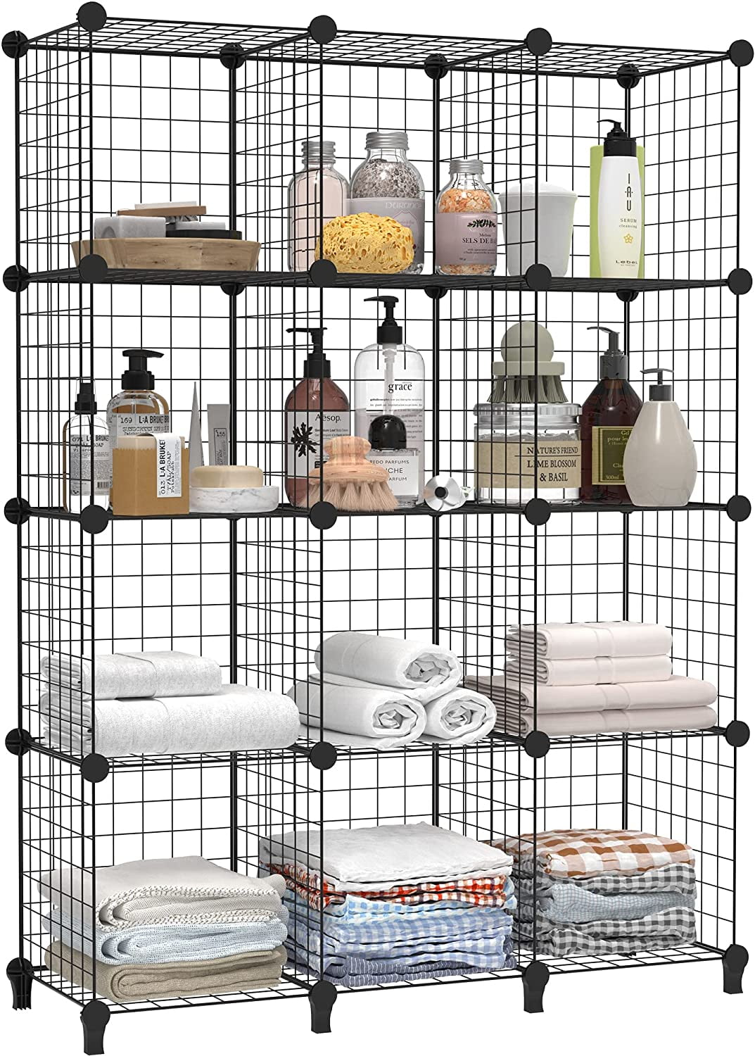 Closet Organizers and Storage, 12 Storage Cubes, Wire Cube Storage DIY ...