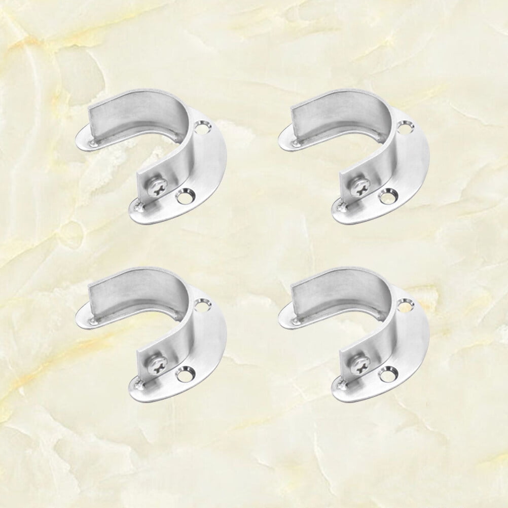Closet Pole Sockets Stainless Steel Closet Pole Rod Socket Set - 32mm ...