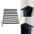 Closet Pull Out 9 Arms Pants Trouser Rack Pants Clothes Hanger Shelf ...