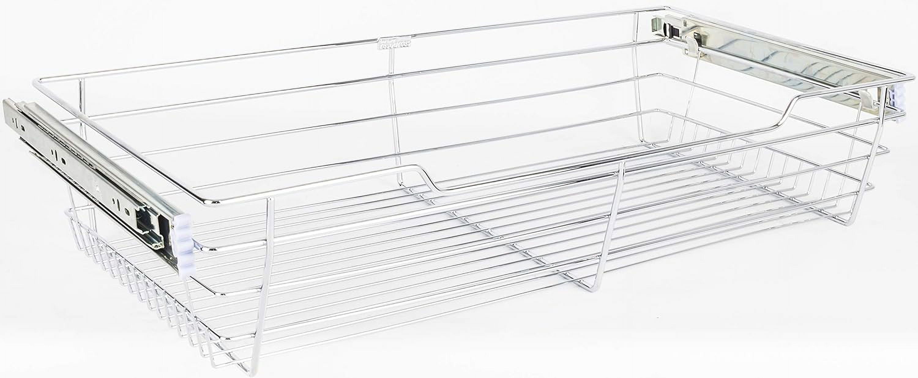 Closet Pull-Out Basket 14"DX29"WX6"H. Heavy-duty wire construction and ...