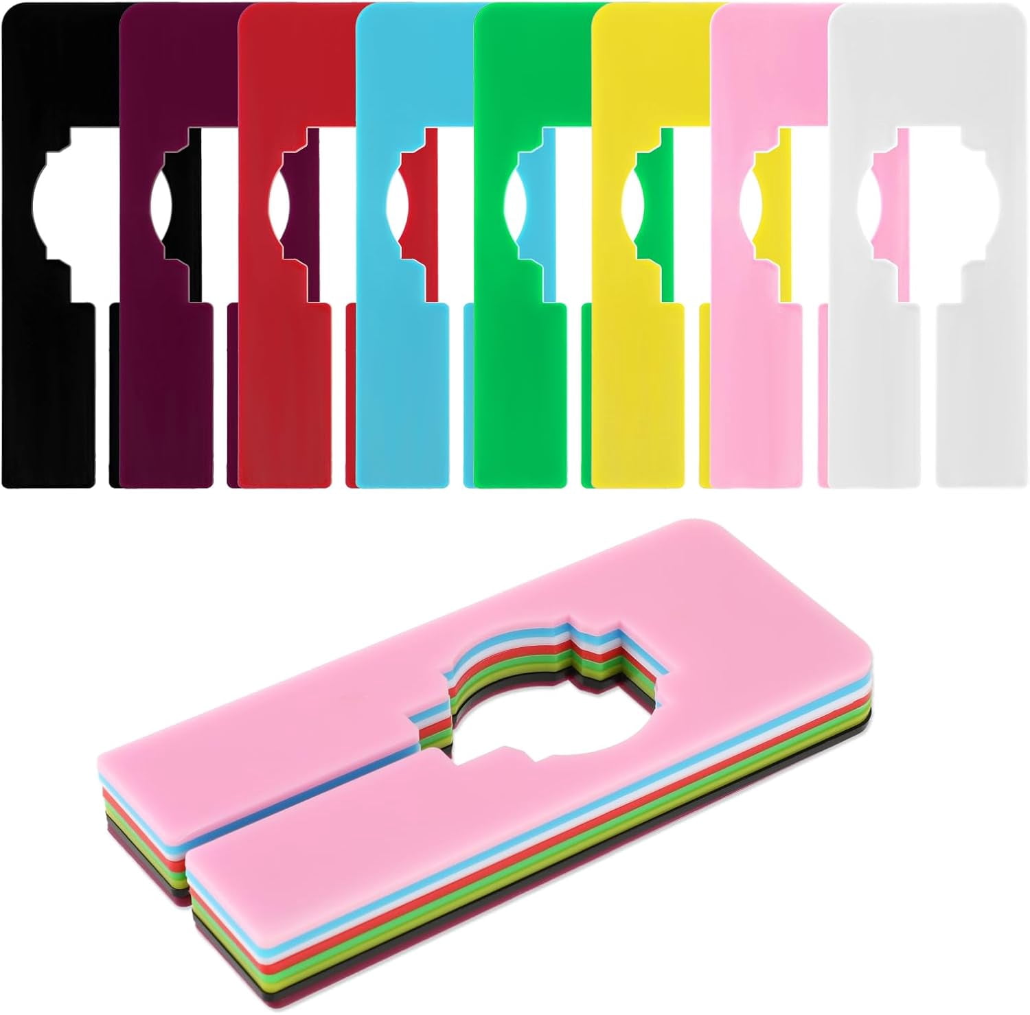 Closet Rack Dividers, 8 Colors Closet Dividers for Hanging, Clothing ...