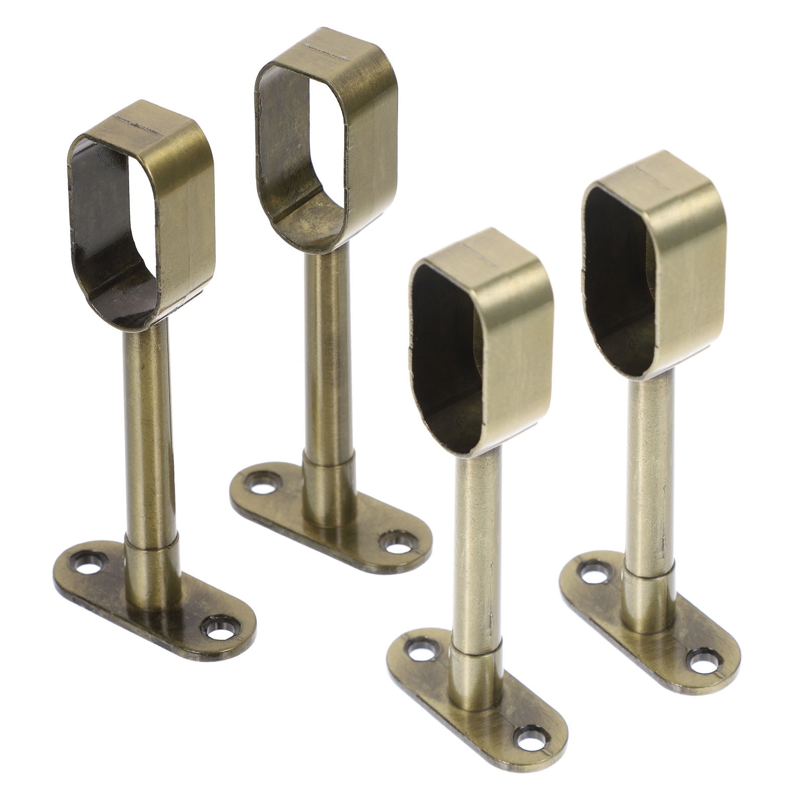 ifundom 4pcs Golden Stainless Steel Closet Pole End Supports Hanging ...