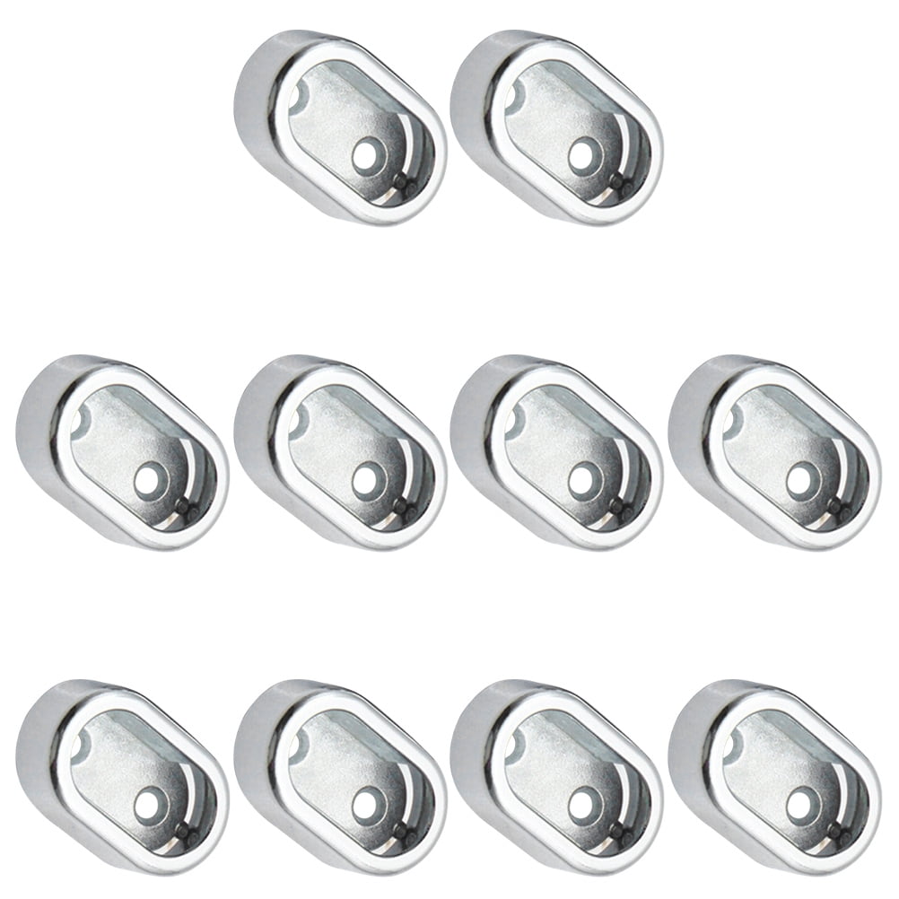 Closet Rod End Supports Bracket Hanger Stand Bar Tube Clothes Seat ...