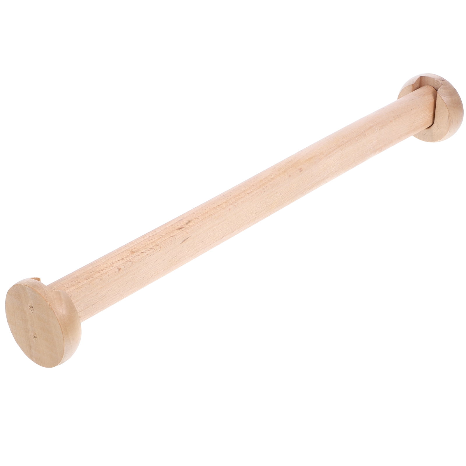 Closet Rod for Hanging Clothes 40-50CM Wooden Rod with 2 Ends for ...